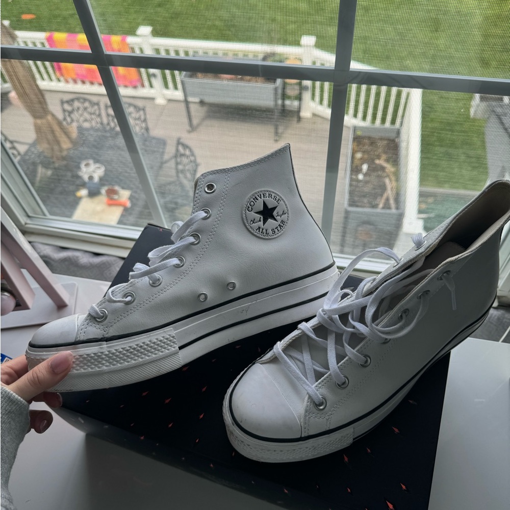 Hightop Platform Leather Converse - Gem